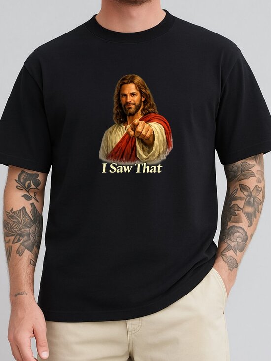 Star Oaks Farm | Shirts | Jesus Shirt Graphic Tee Adult Unisex I Saw ...